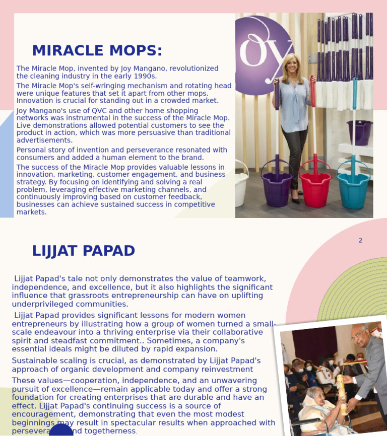 Miracle Mops & Lijat Papad | PDF