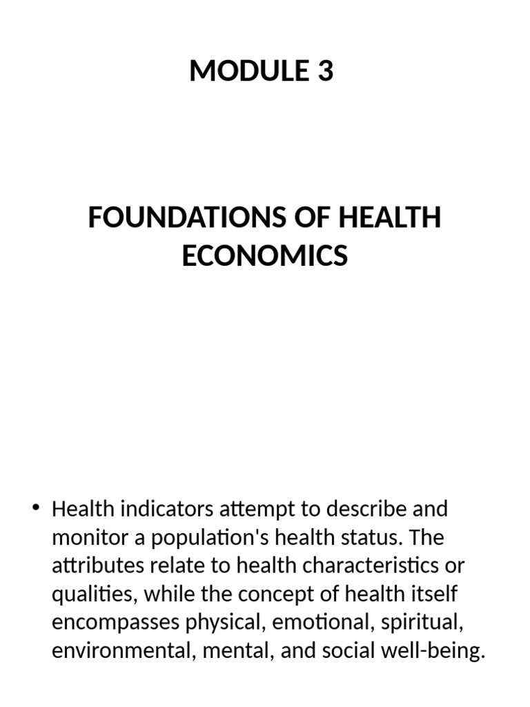 Economics of Social Sector MODULE 3 | PDF | Mortality Rate | Childbirth