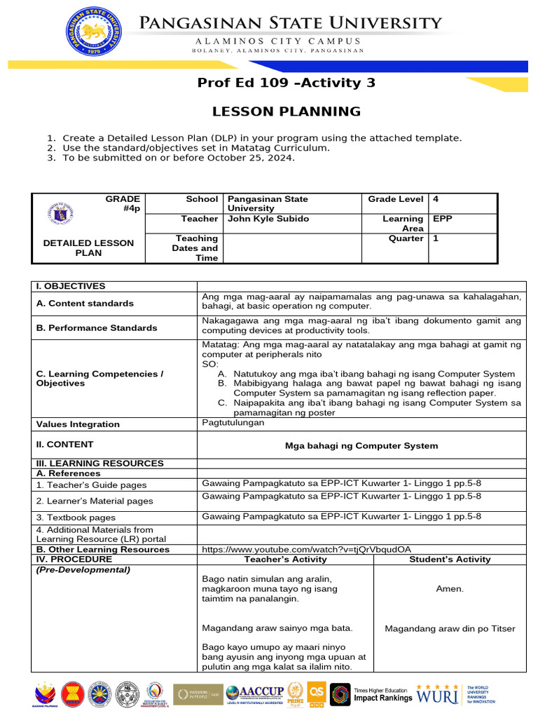 LessonPlan Profed | PDF