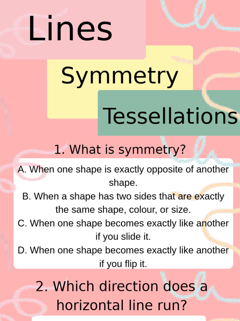 Understanding Symmetry and Tessellations | PDF