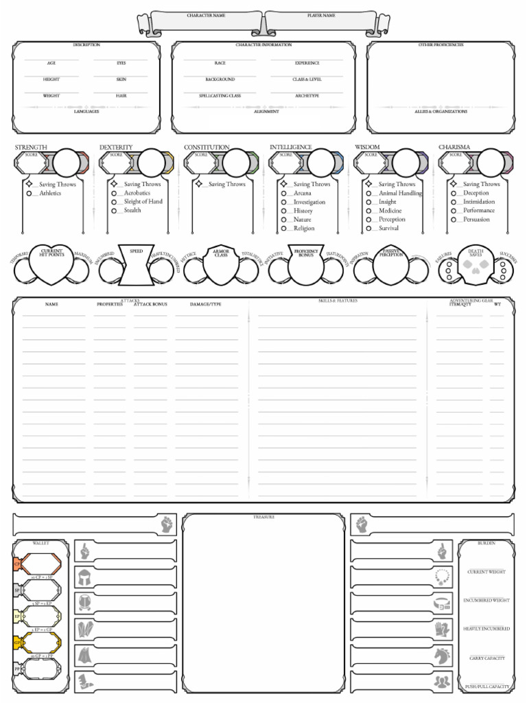 Gold Dragonborn Paladin Profile | PDF