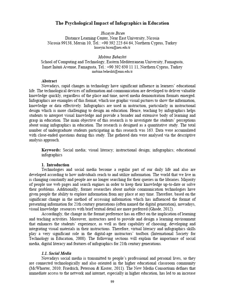 Infographics Can Show The Subjects in An Effective Story Form. in Education | PDF | Infographics ...