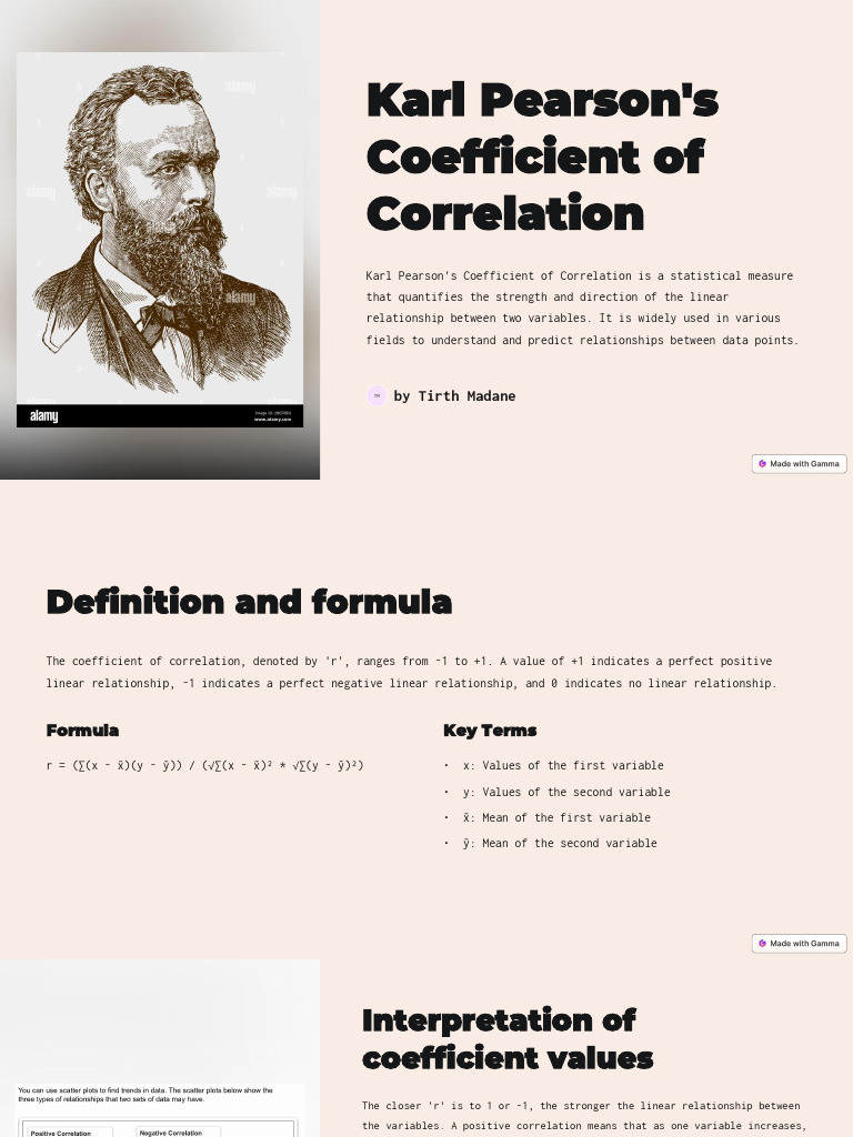 I Am Sharing 'Karl-Pearsons-Coefficient-of-Correlation' With You | PDF ...