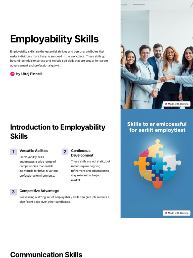 Employability Skills | PDF | Communication | Skill