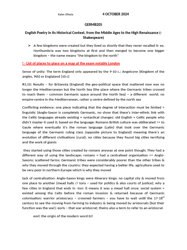 Germb205 Cours 03 2024-2025 | PDF | Vikings | Runes