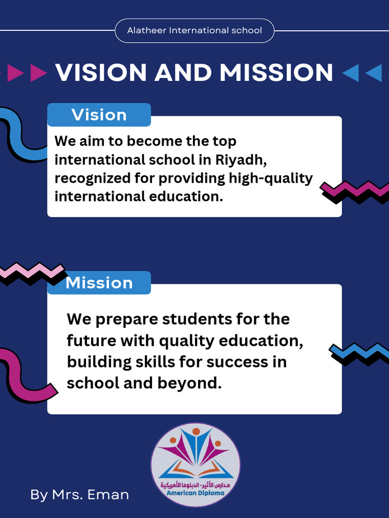 Blue Illustrative Company Vision and Mission Poster | PDF | Career & Growth