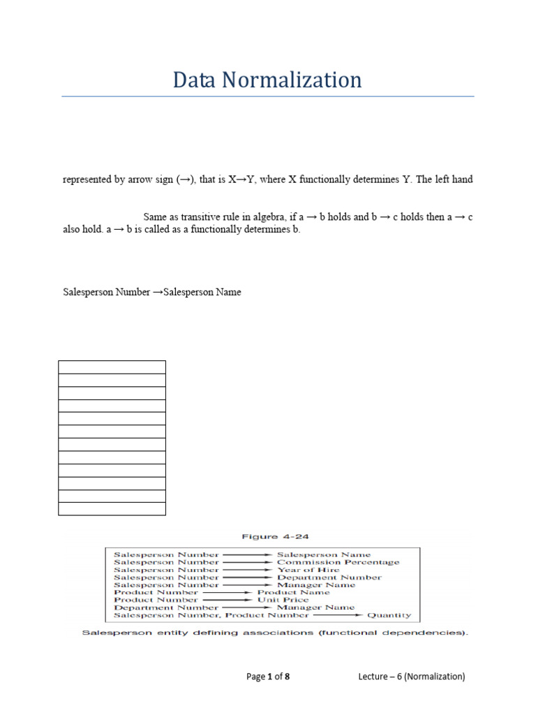 Data Normalization | PDF | Data Management | Databases Data Normalization | PDF | Data Management | Databases