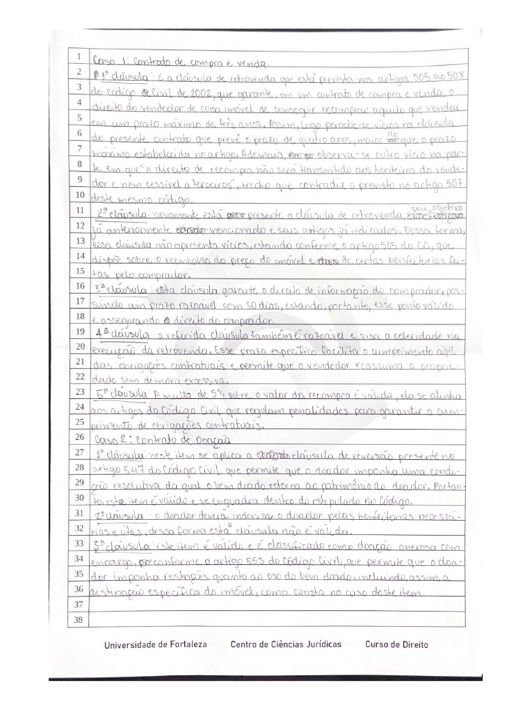 Caso 1 Contrato de Compra e Venda. | PDF