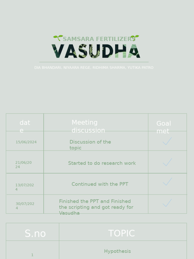 Samsara Fertilizers Vasudha 2024 | PDF | Beekeeping | Natural Environment