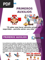 Diapositivas Primeros Auxilios | PDF | Primeros auxilios | Reanimación cardiopulmonar