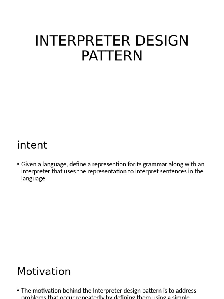 Interpreter Design Pattern | PDF | Parsing | Formalism (Deductive)