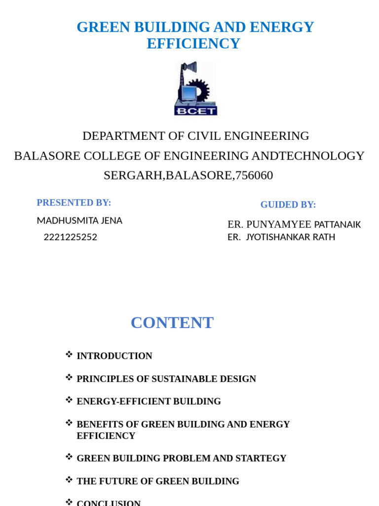 Namita Rani Patra | PDF | Green Building | Efficient Energy Use
