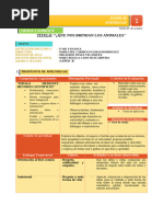 Sesión de Aprendizaje Cuidado de Los Animales | PDF | Aprendizaje | Mascota