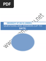 UNIDEL Nursing Post-UTME Questions | PDF | Salt (Chemistry) | Acid