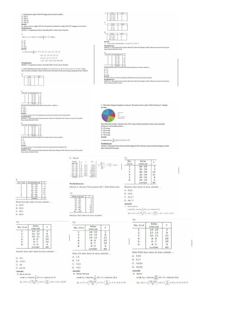 Latihan Statsistika Pdf
