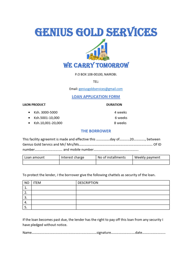 FINAL G.G.S LOAN FORM | PDF