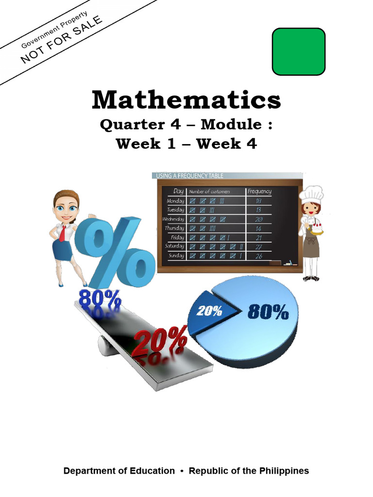 Math 10 Module Week 1 Week 4 Adm Format 1 | PDF | Percentile | Quartile