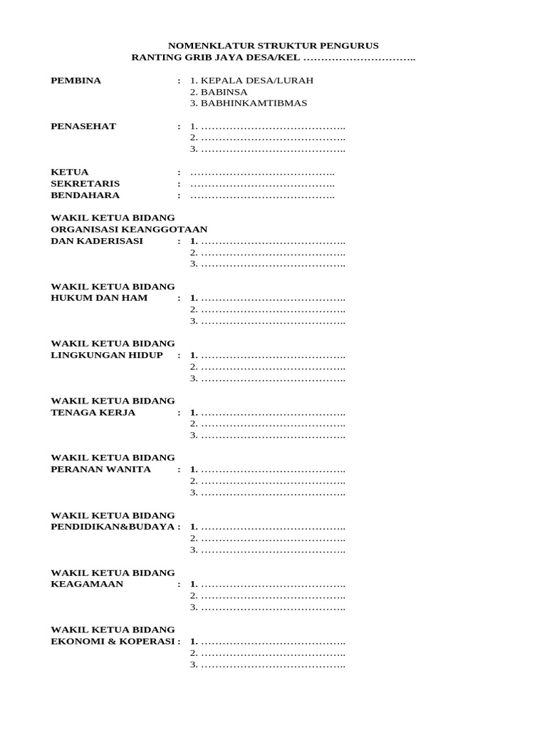 Form Ranting Grib Jaya | PDF
