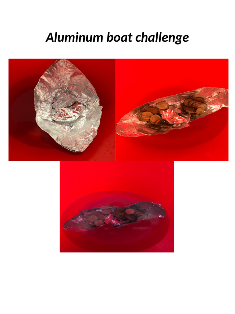 Aluminum Boat Challenge Results | PDF