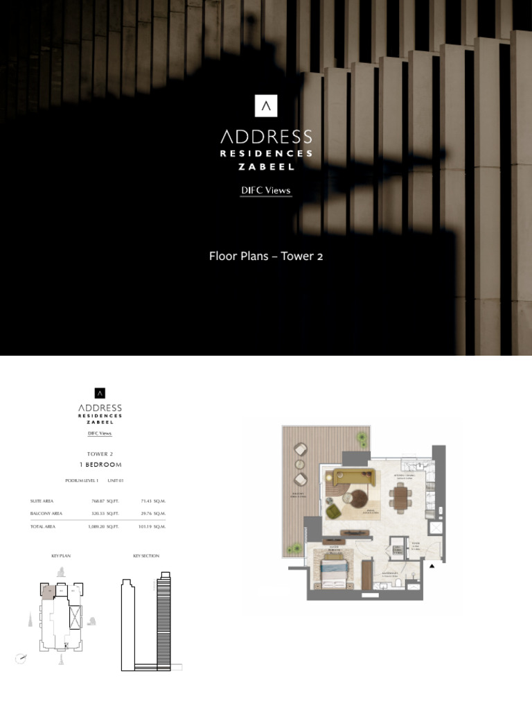 Address Residences Zabeel Floor Plan Brochure - Tower 2 | PDF ...