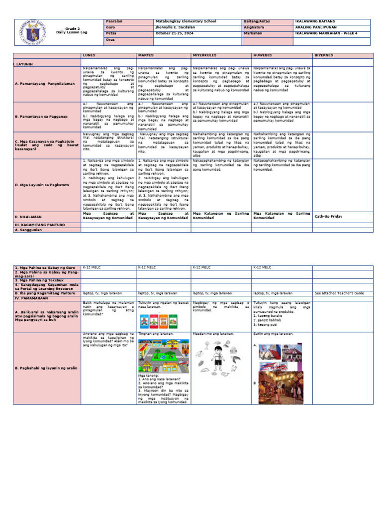 Q2 Week4 DLL Ap 2 | PDF