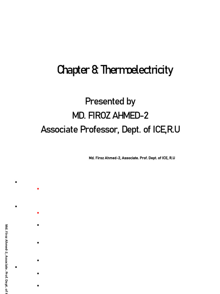 Understanding Thermoelectric EMF Factors | PDF | Applied And ...