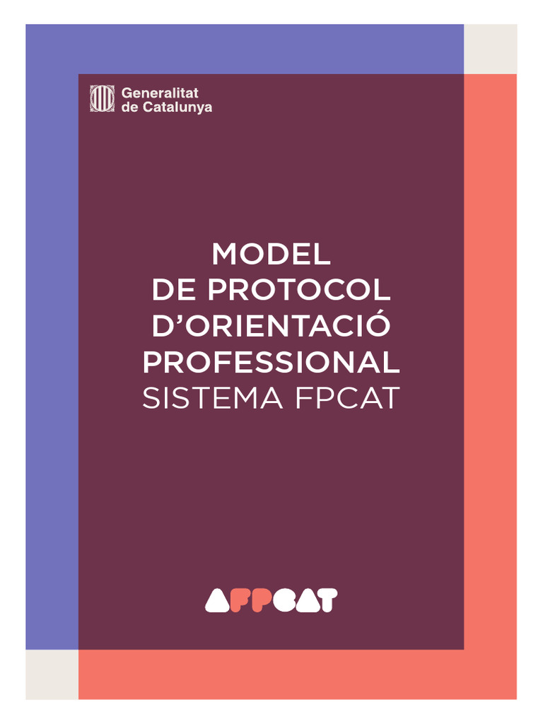 Guia Model-de-Protocol-dorientacio-professional-Sistema-FPCAT - PDF - 64091 | PDF