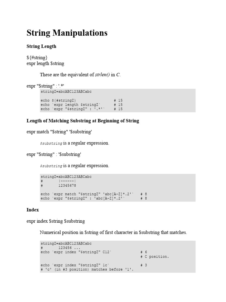 String Manipulations Practice | PDF | String (Computer Science) | Parameter (Computer Programming)