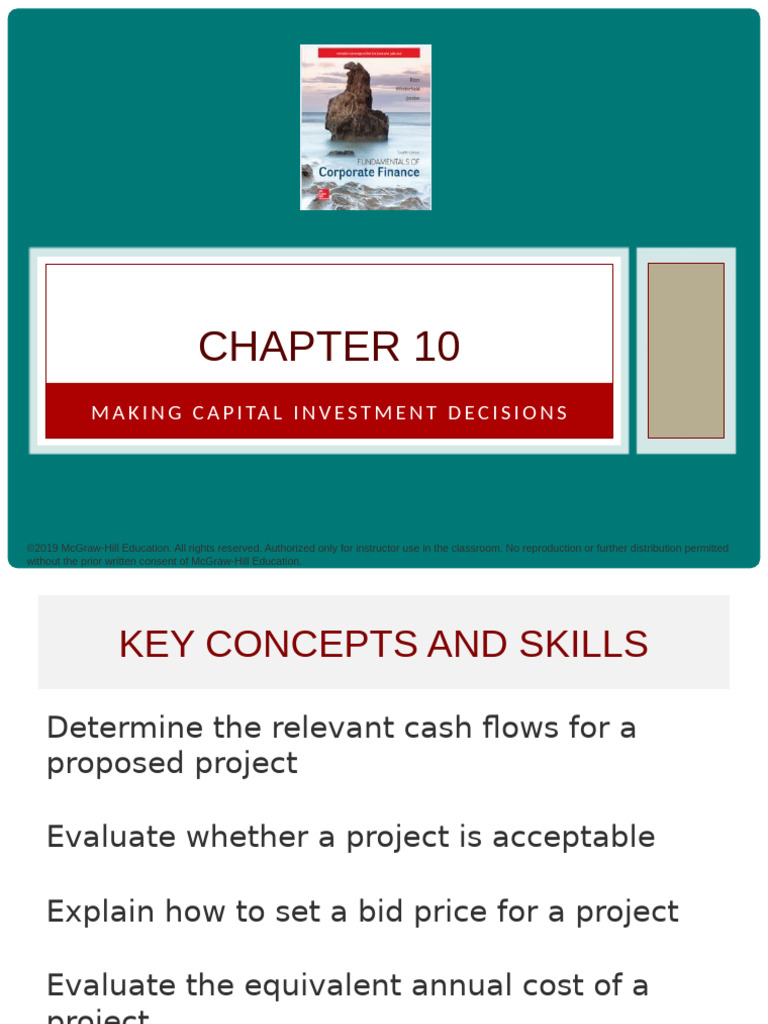 4 Ross 12e PPT Ch10 Accessible. | PDF | Depreciation | Capital Budgeting