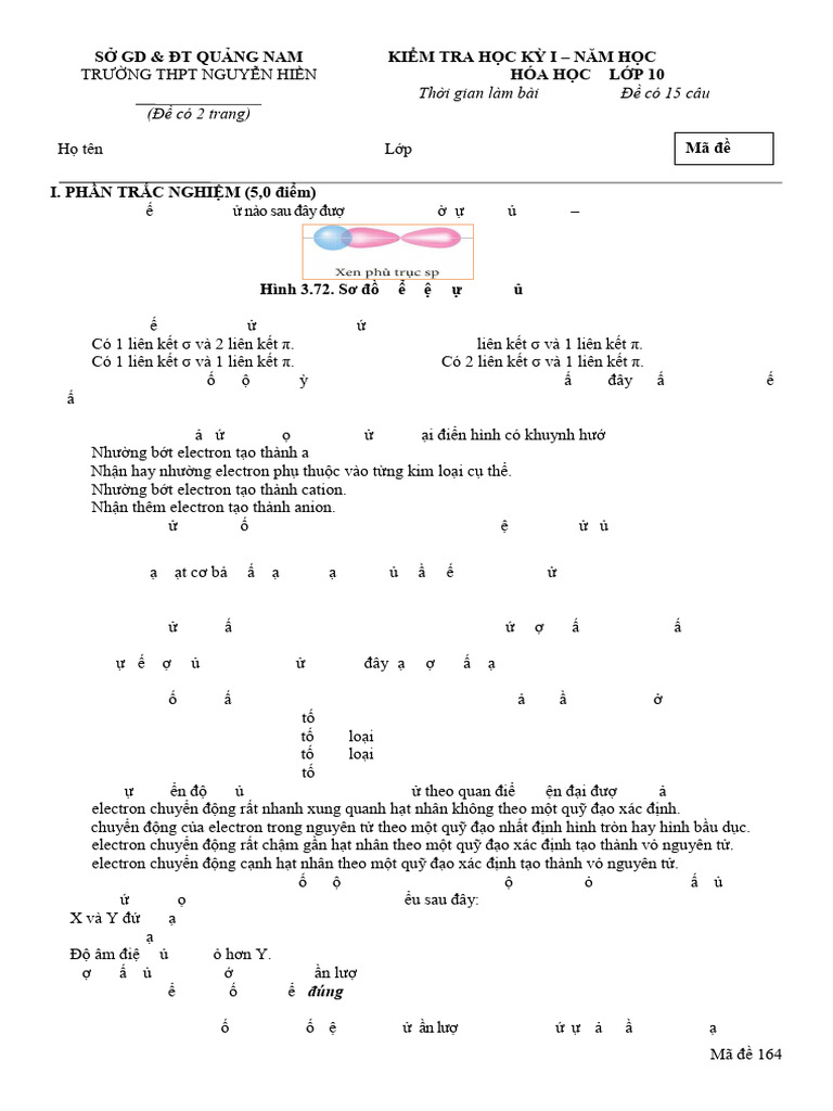 ÔN TẬP HỌC KÌ 1 4 ĐỀ TIẾP THEO | PDF