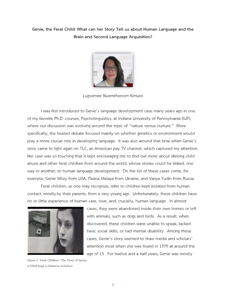 Genie and Language Development | PDF | Second Language | Language ...