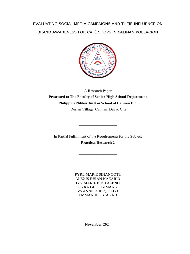 Chapter 1 First Submission - Abm 1 - PR 2 | PDF | Social Media | Popular Culture & Media Studies