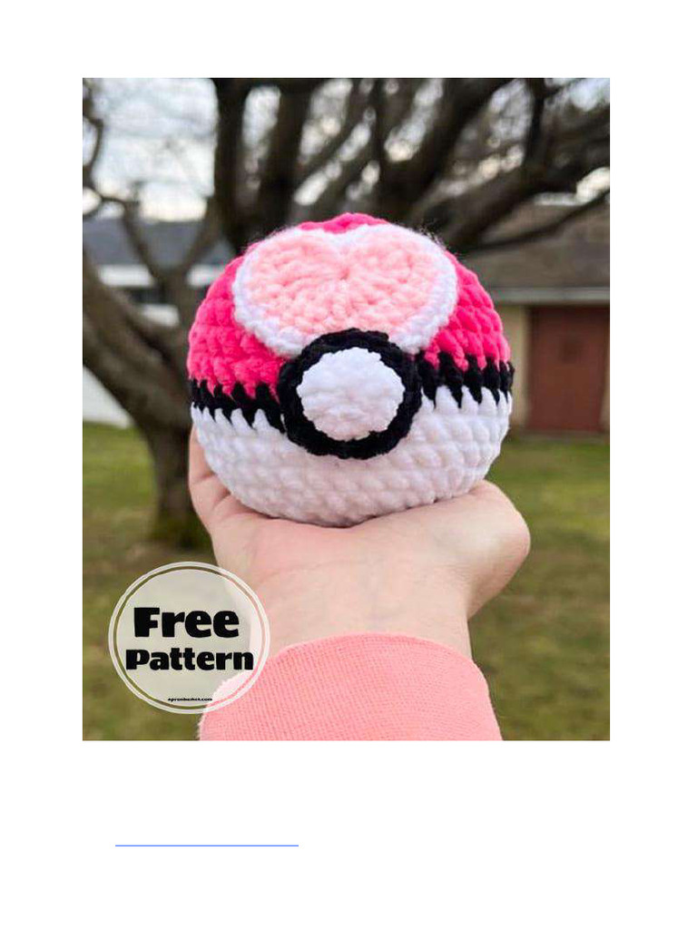 Pokeball Crochet Pattern | PDF | Home & Garden