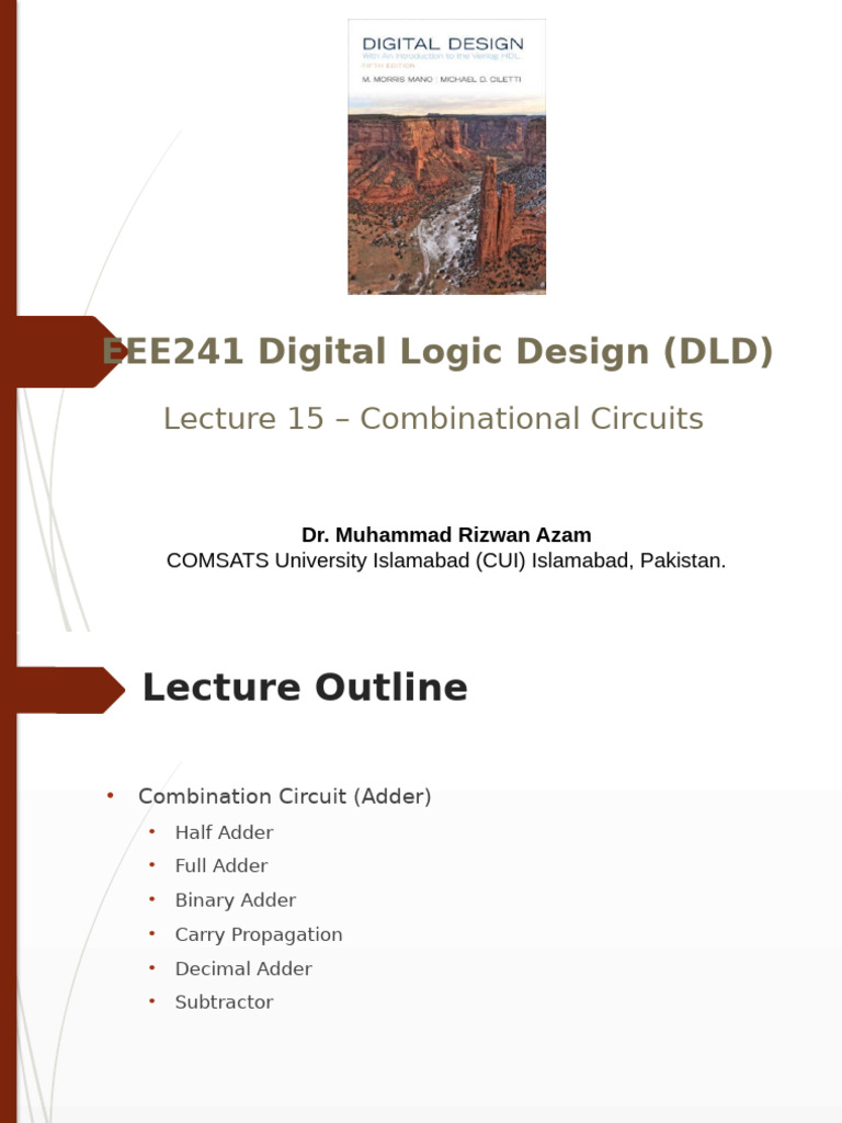 EEE 241 - Lecture 15 & 16 | PDF | Electronic Circuits | Arithmetic