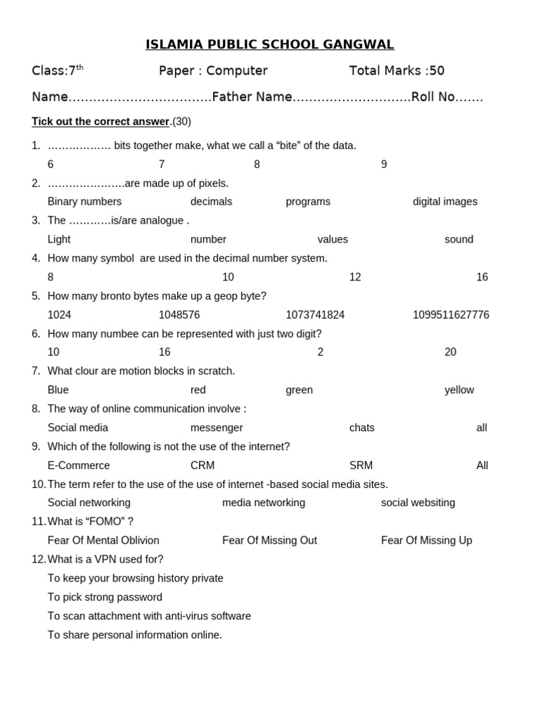 7th computer | PDF | Copyright Infringement | Computing
