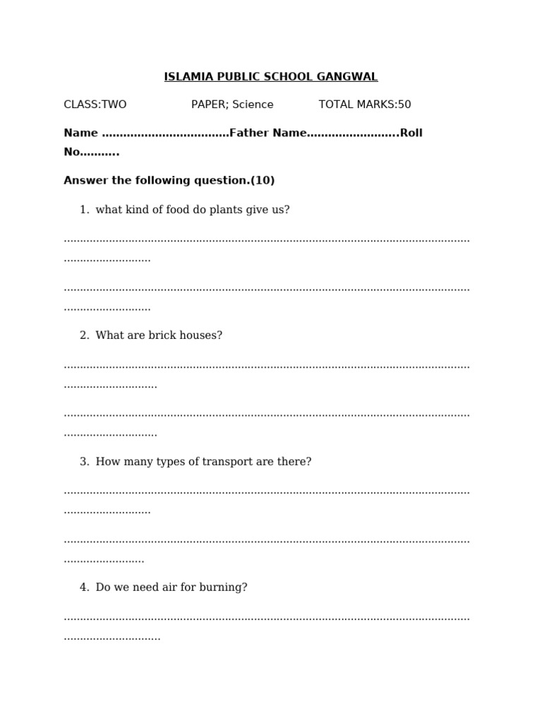 Paper Science Class Two | PDF | Young Adult
