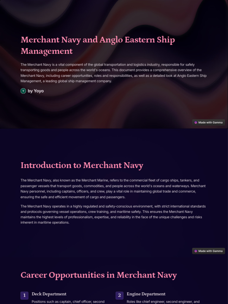 Overview of Anglo Eastern Ship Management | PDF | Ships | Merchant Navy