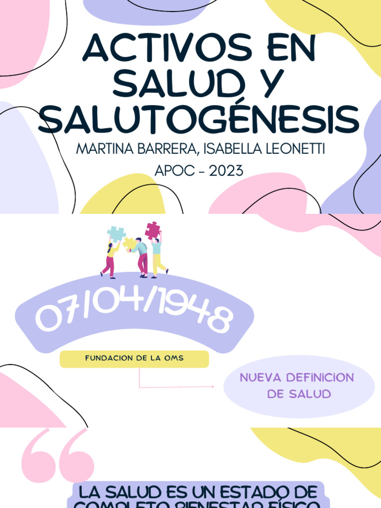 Activos en Salud y Salutogenesis | PDF | Educación para la salud ...