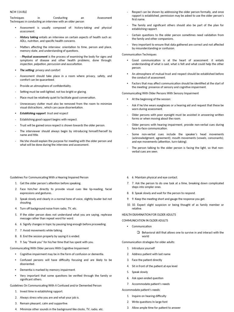 NCM 114 Rle Prelim | PDF | Blood Pressure | Spirituality NCM 114 Rle Prelim | PDF | Blood Pressure | Spirituality