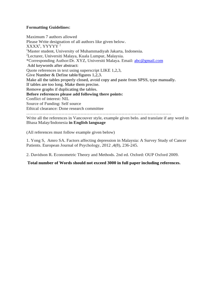 Scopus Paper Formtting Guideline 2 | PDF | Language Arts & Discipline ...