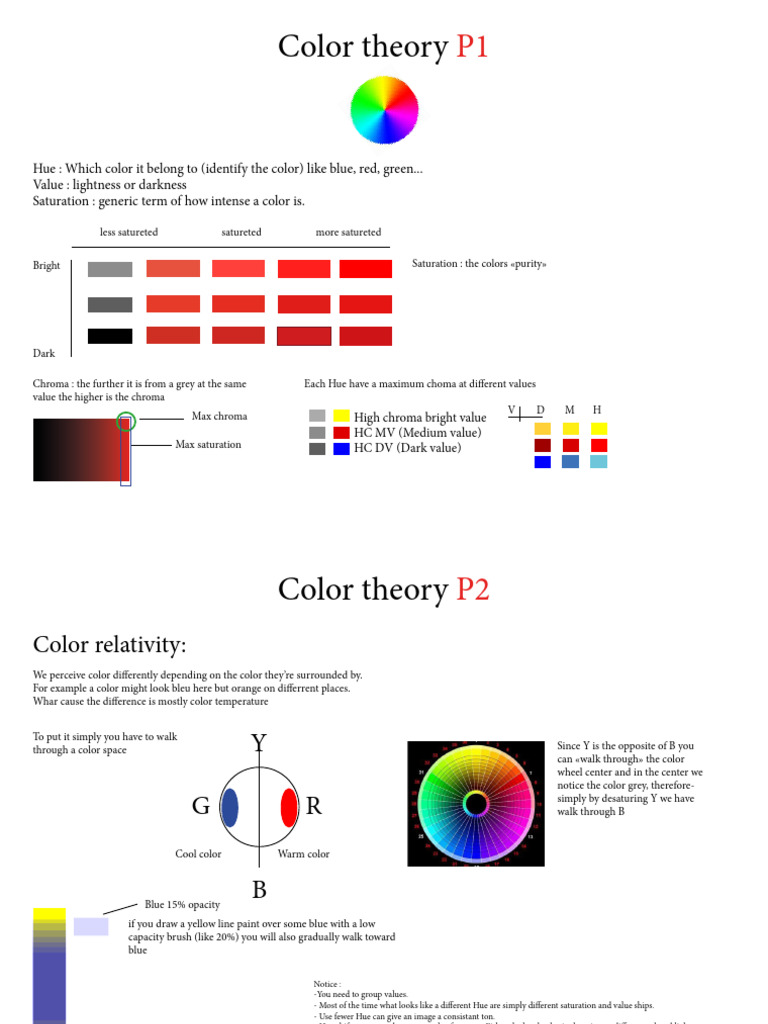 Color Theory | PDF | Color | Electromagnetic Spectrum