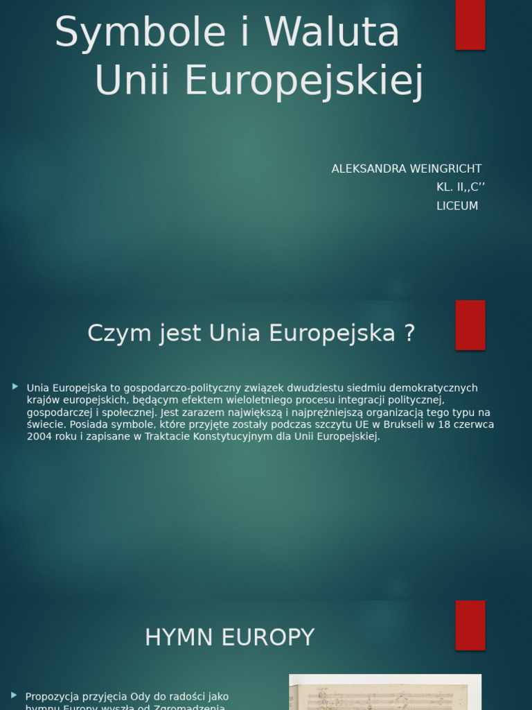 Symbole I Waluta Ue | PDF