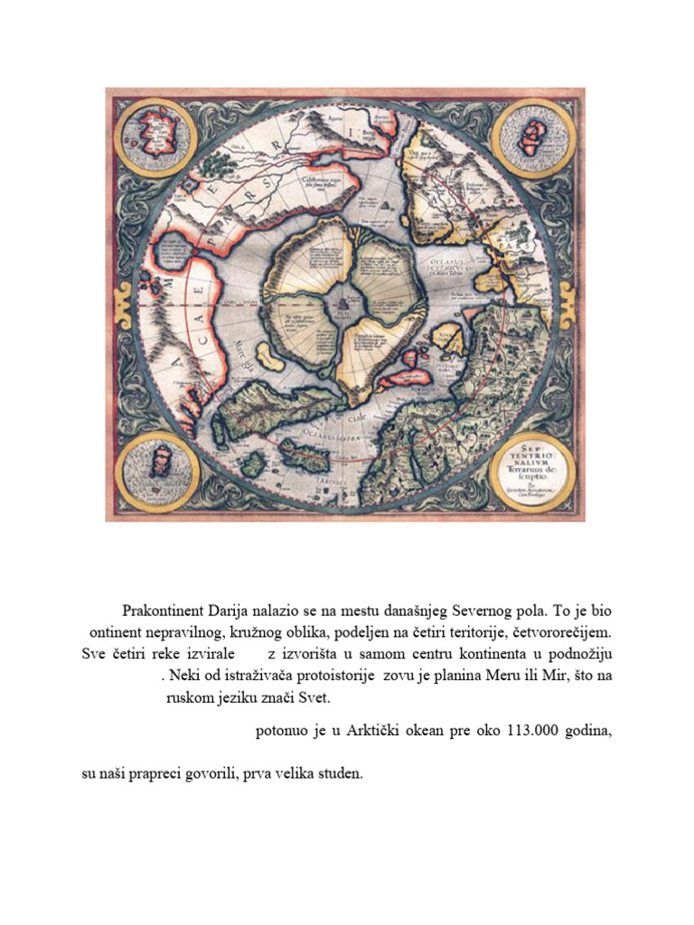 Prakontinent Darija I Srpska Ocila | PDF