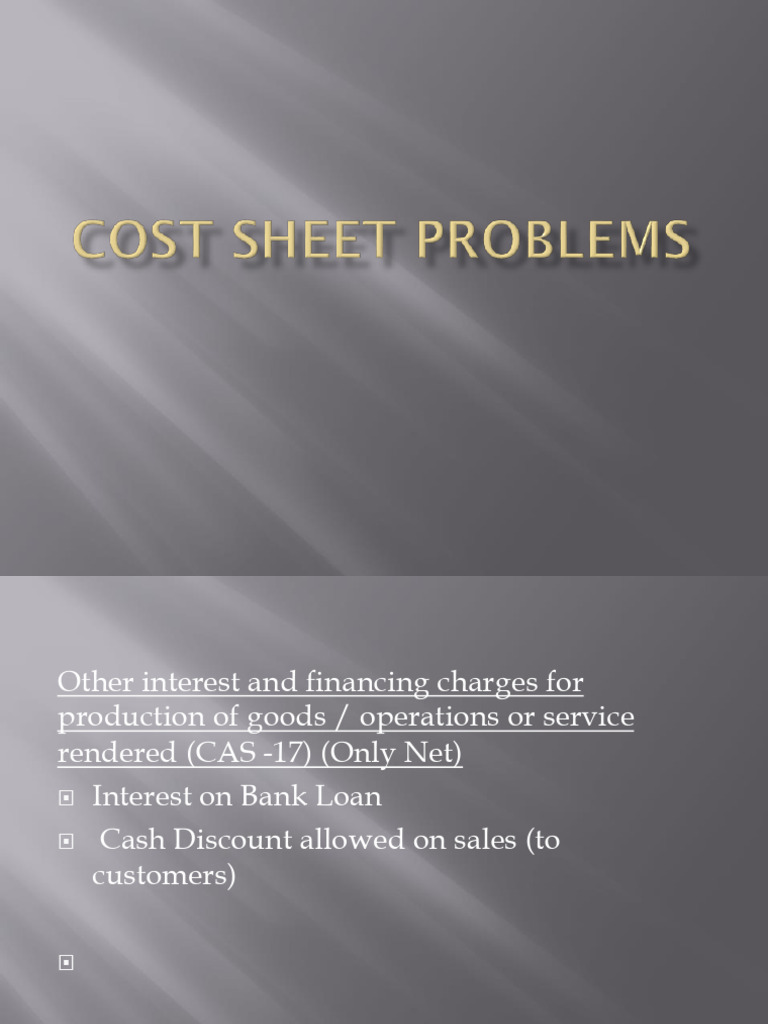 Cost Problems 1 | PDF | Cost Of Goods Sold | Business