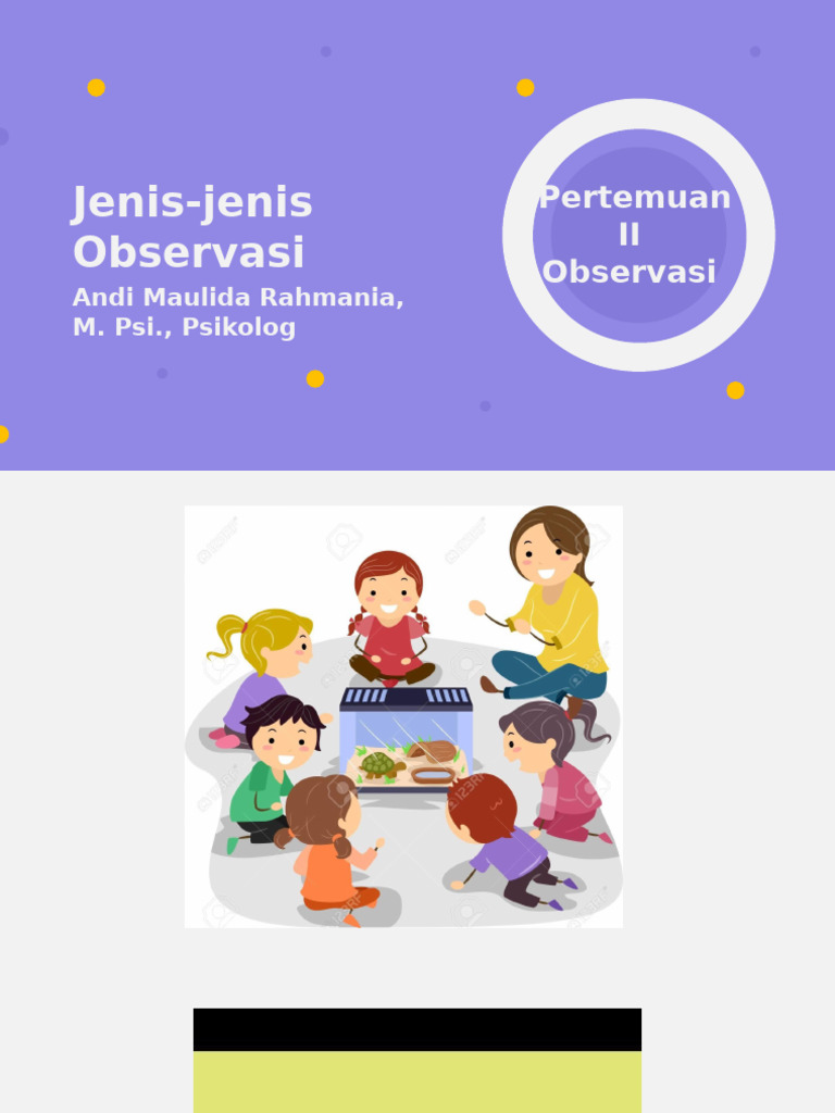 Pertemuan II Jenis Observasi | PDF | Sains & Matematika