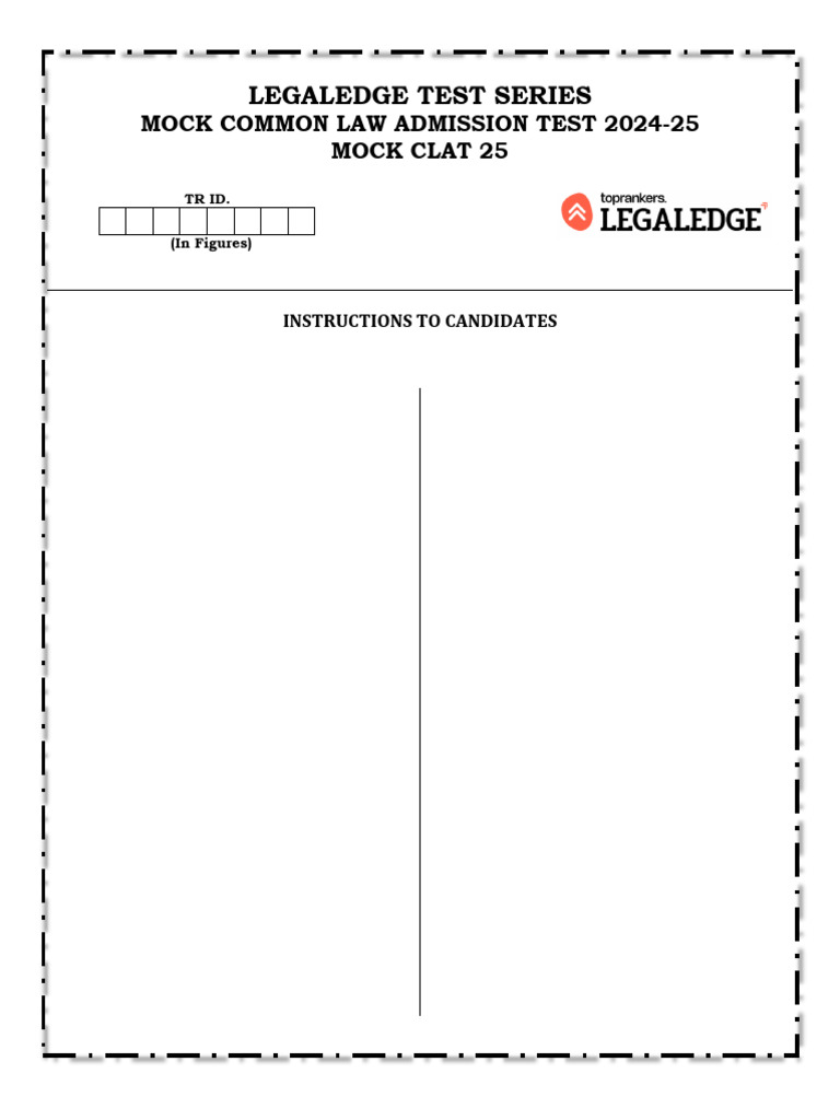 Mock CLAT 25 Question Paper | PDF | Sun