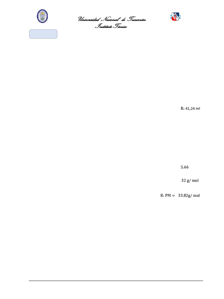 TPN°3 Gases | PDF | Gases | Mole (Unidad)