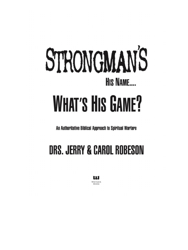 Pray Out The Strongman | PDF
