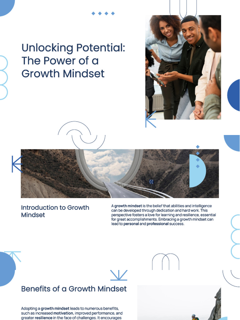 Unlocking Potential The Power of A Growth Mindset 20241110142152Ni2P | PDF