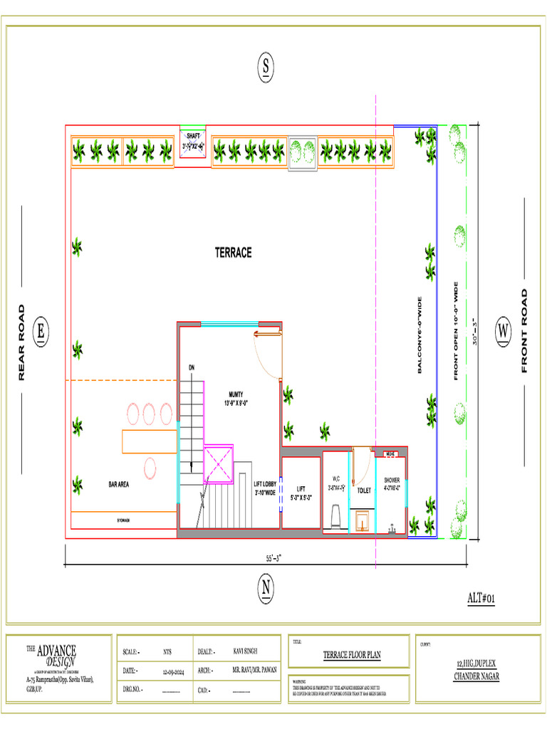 Terrace Floor Sketch Plan | PDF